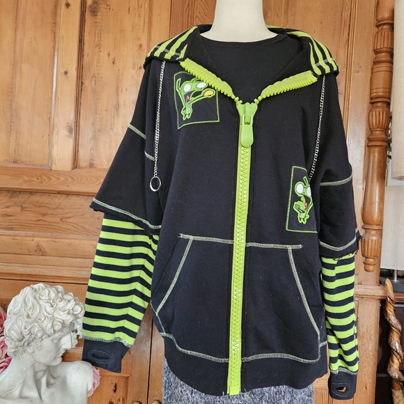 Nickelodeon | Jackets & Coats | Adult Size M Black And Green ...